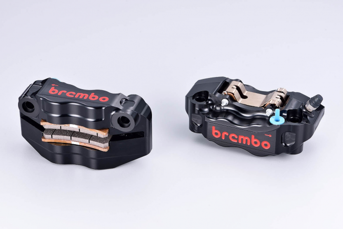 BREMBO RADIAL BRAKE CALIPERS BREMBO RACING CNC P4 32 CAFÈ RACER .484 ...