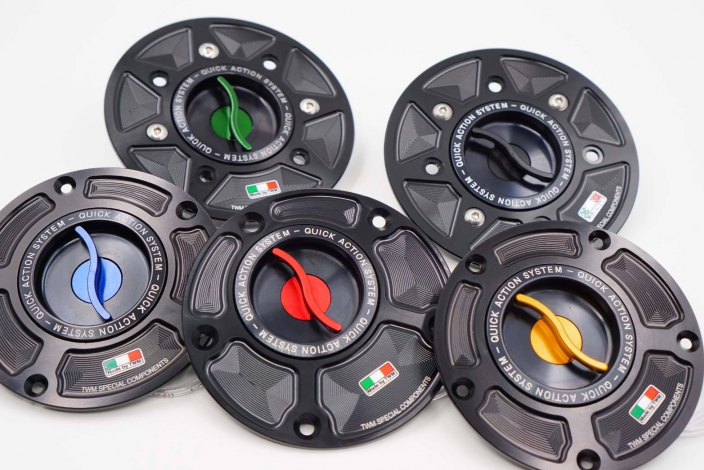 TWM CNC FUEL TANK CAPS ALUMINIUM | PARAGON MOTOR